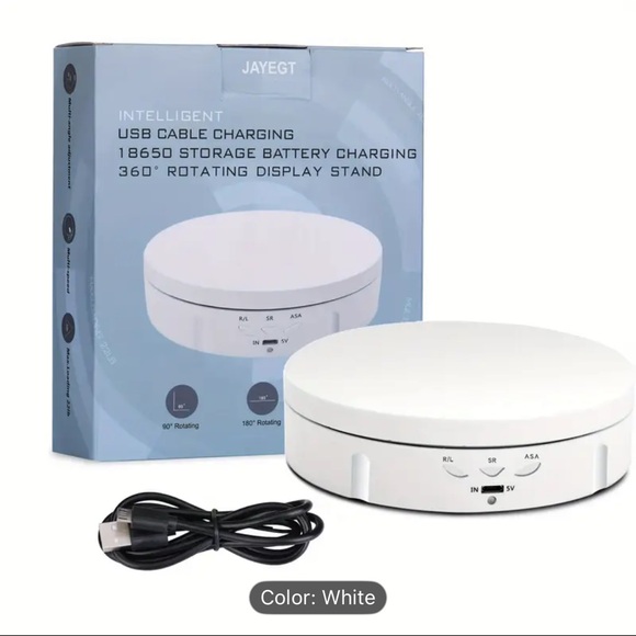Office | White Rotating Display Stand | Poshmark